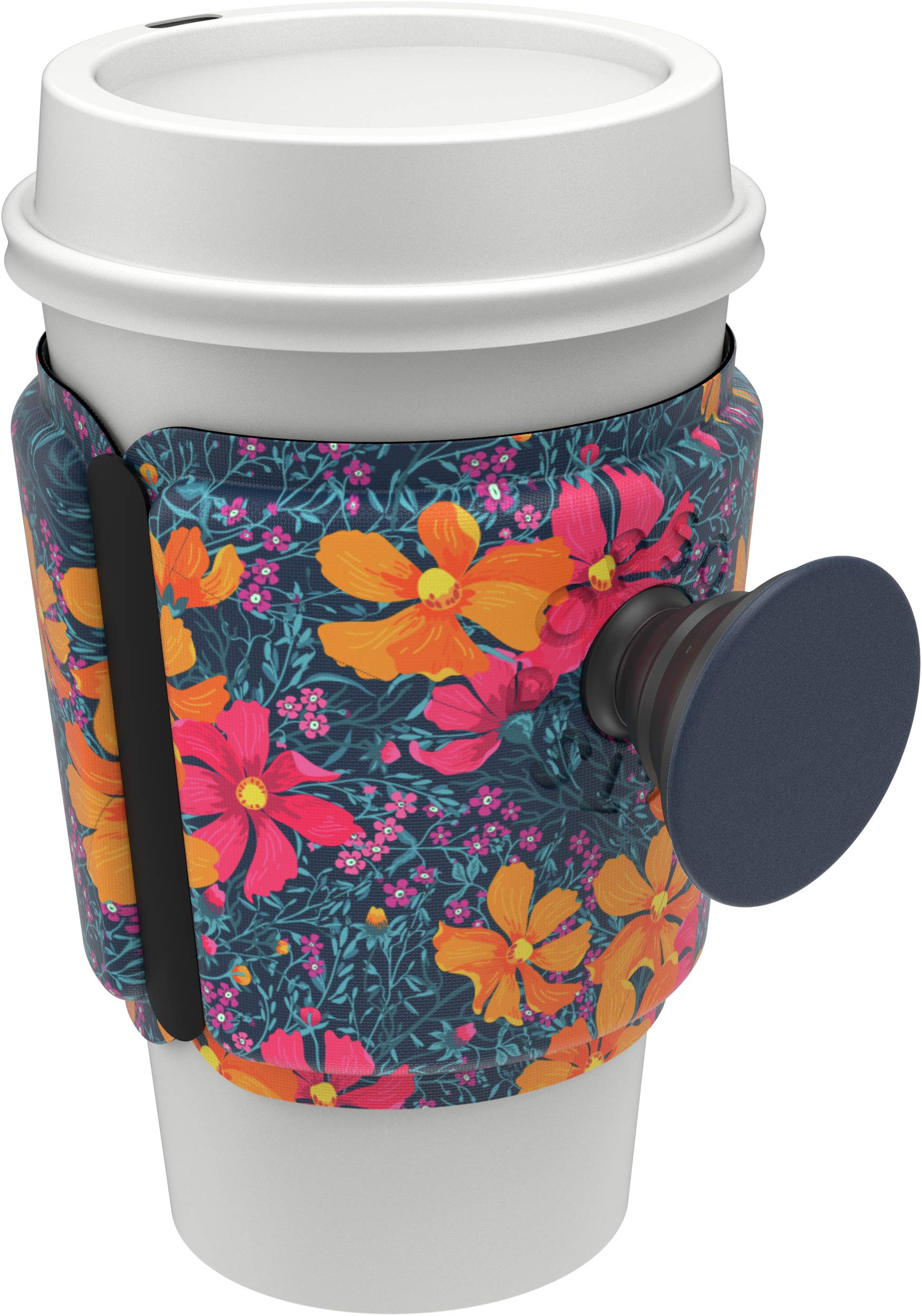 PopSockets PopThirst Cup Sleeve, Drink Holder, Koozie - Flower Power