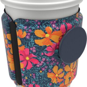 PopSockets PopThirst Cup Sleeve, Drink Holder, Koozie - Flower Power