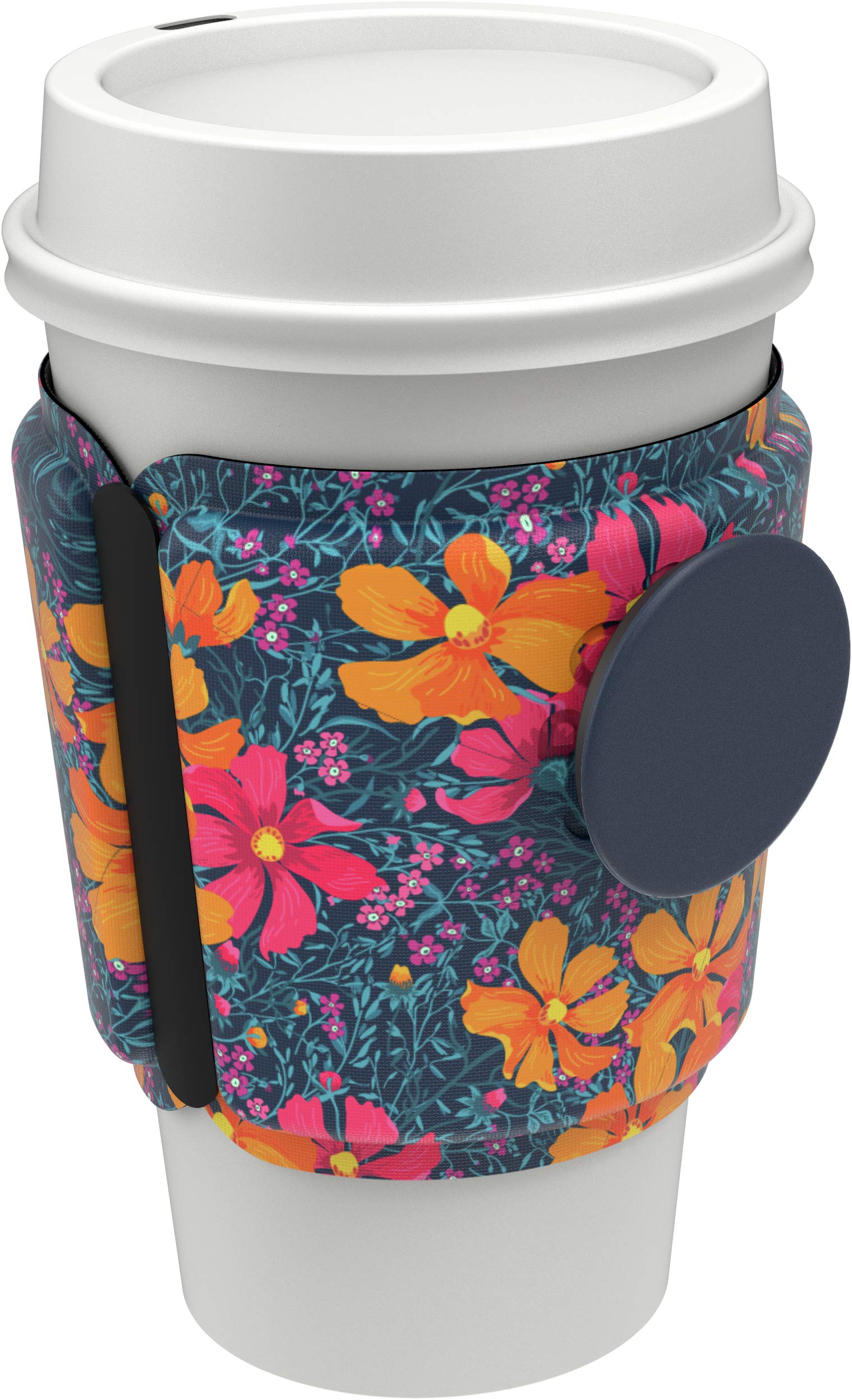 PopSockets PopThirst Cup Sleeve, Drink Holder, Koozie - Flower Power