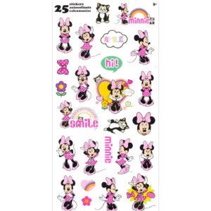 Disney Minnie Mouse Tote Bags Value Bundle - 3 Pc Minnie Reusable Large Tote Minnie Mouse Grocery Bags with Minnie Mouse Stickers (Minnie Accessories)