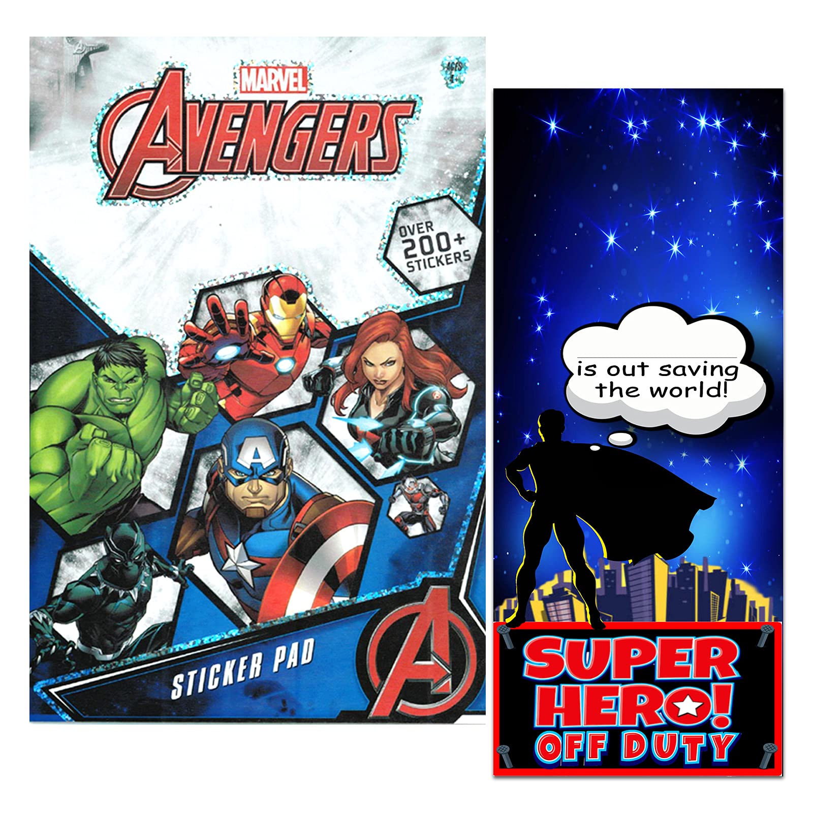 Marvel Avengers School Backpack Set ~ 8 Pc Bundle with 16" Avengers Superhero School Bag, Lunch Box, Water Bottle, Stickers, and More | Avengers School Supplies for Kids