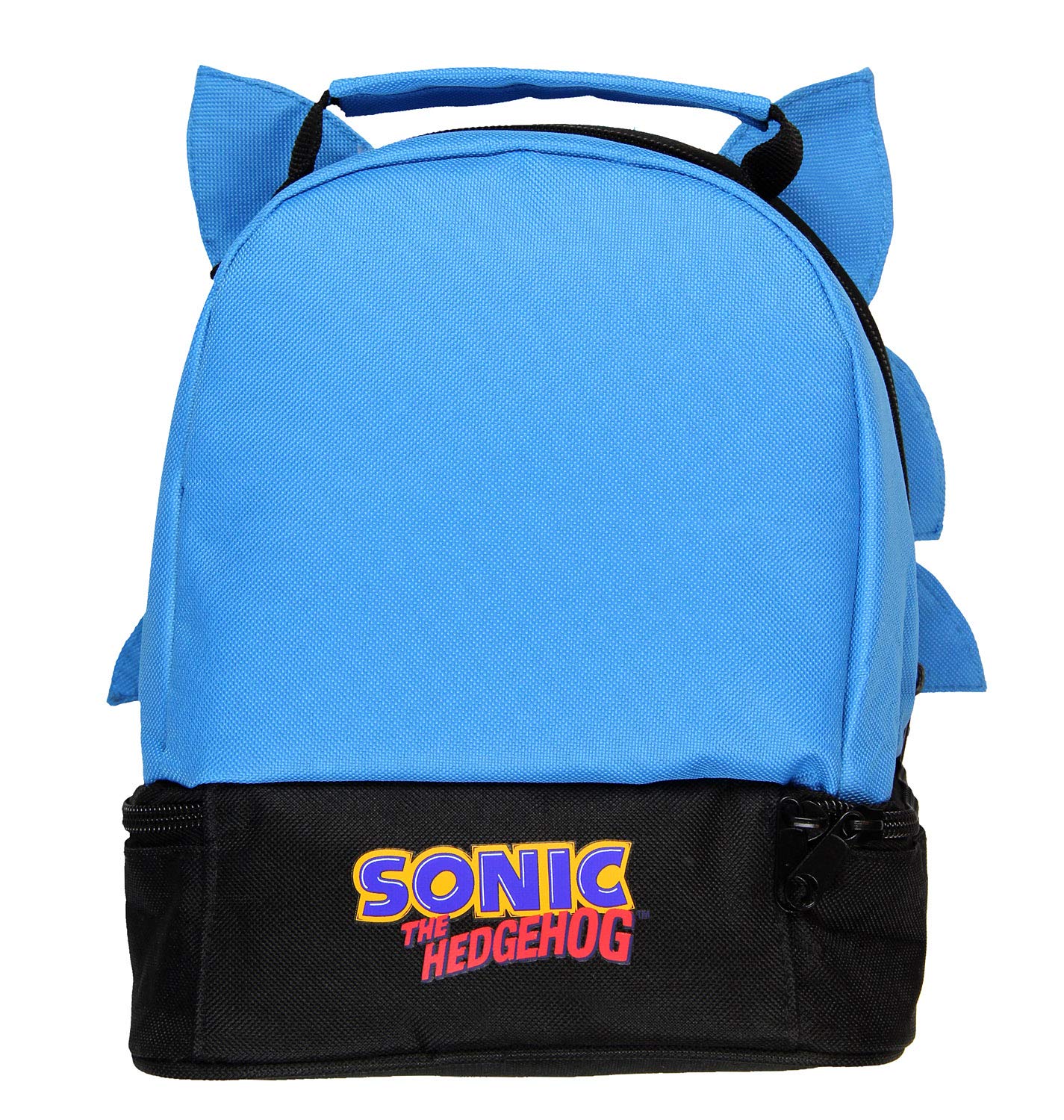 Sega Sonic the Hedgehog Lunch Bag Big Face Dual Compartment Lunch Box Kit