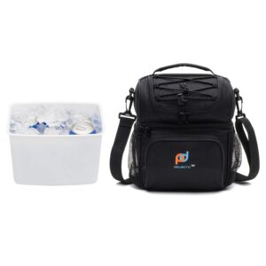 6-Cans (355 ml) Cooler Lunch Bag with Leakproof Hardliner Bucket. Hold 6 Regular Size (355 ml) Cans Without Ice.