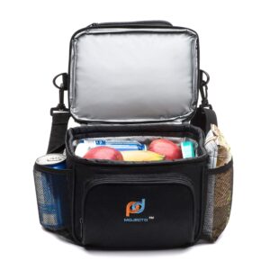 6-Cans (355 ml) Cooler Lunch Bag with Leakproof Hardliner Bucket. Hold 6 Regular Size (355 ml) Cans Without Ice.