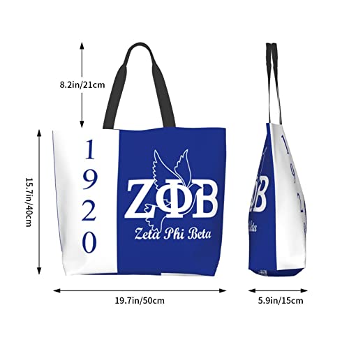 Sorority Paraphernalia Gifts Tote Bags Travel Totes Bag Kitchen Reusable Grocery Bags Shopping Shoulder Bags for Women Foldable Waterproof Book Tote