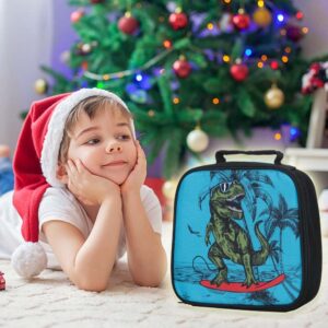 gxtvo Lunch Box for Boys, Dinosaur Insulated Bag, Dino Kids Portable Thermal Organizer