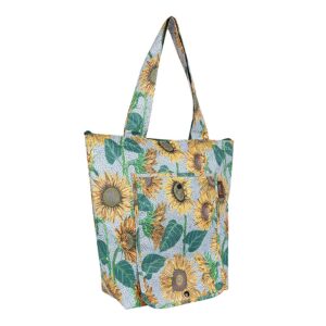 sachi heavy duty leak proof market tote (medium, sunflower)