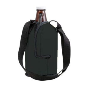 Growler Cover Coolie With Strap Built for 64 Oz. (Black)