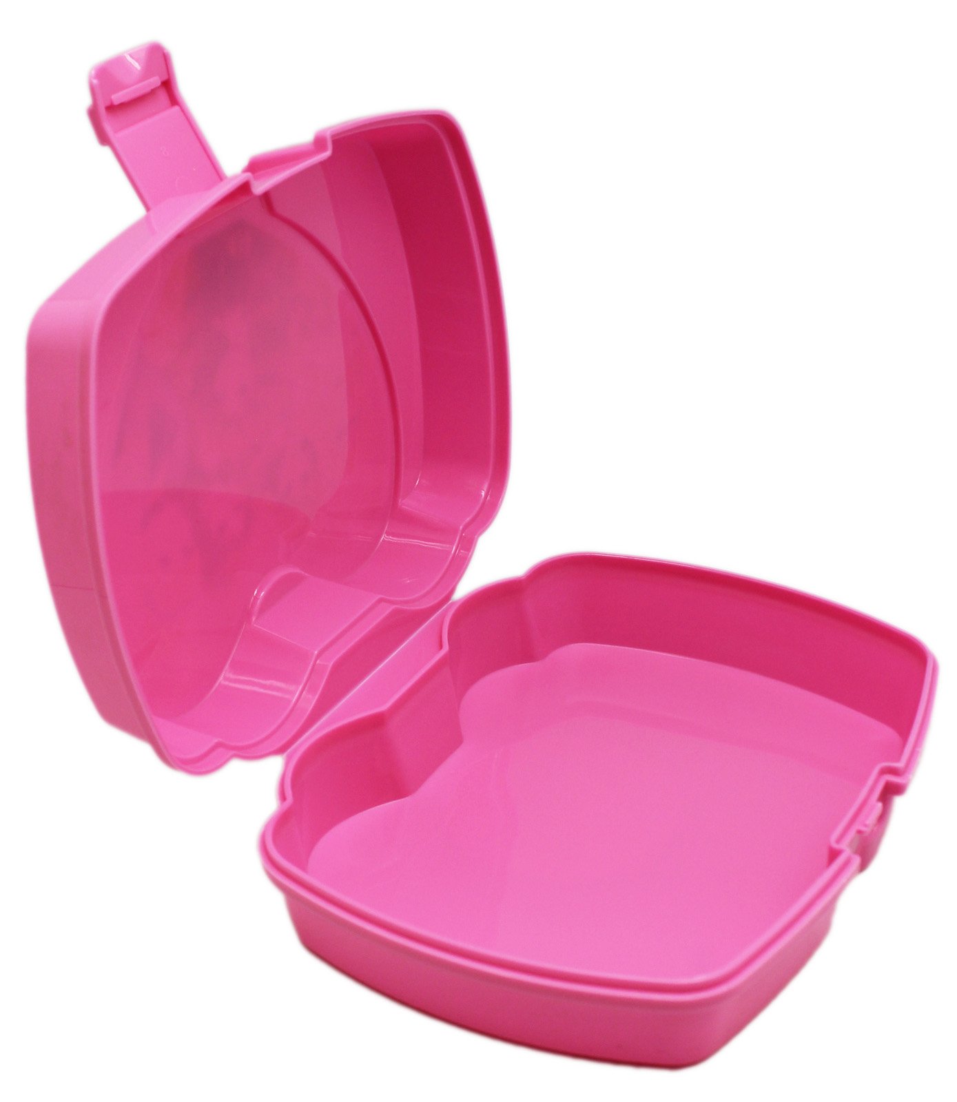 Disney Princess Pink Colored Snap Lock Plastic Sandwich Box