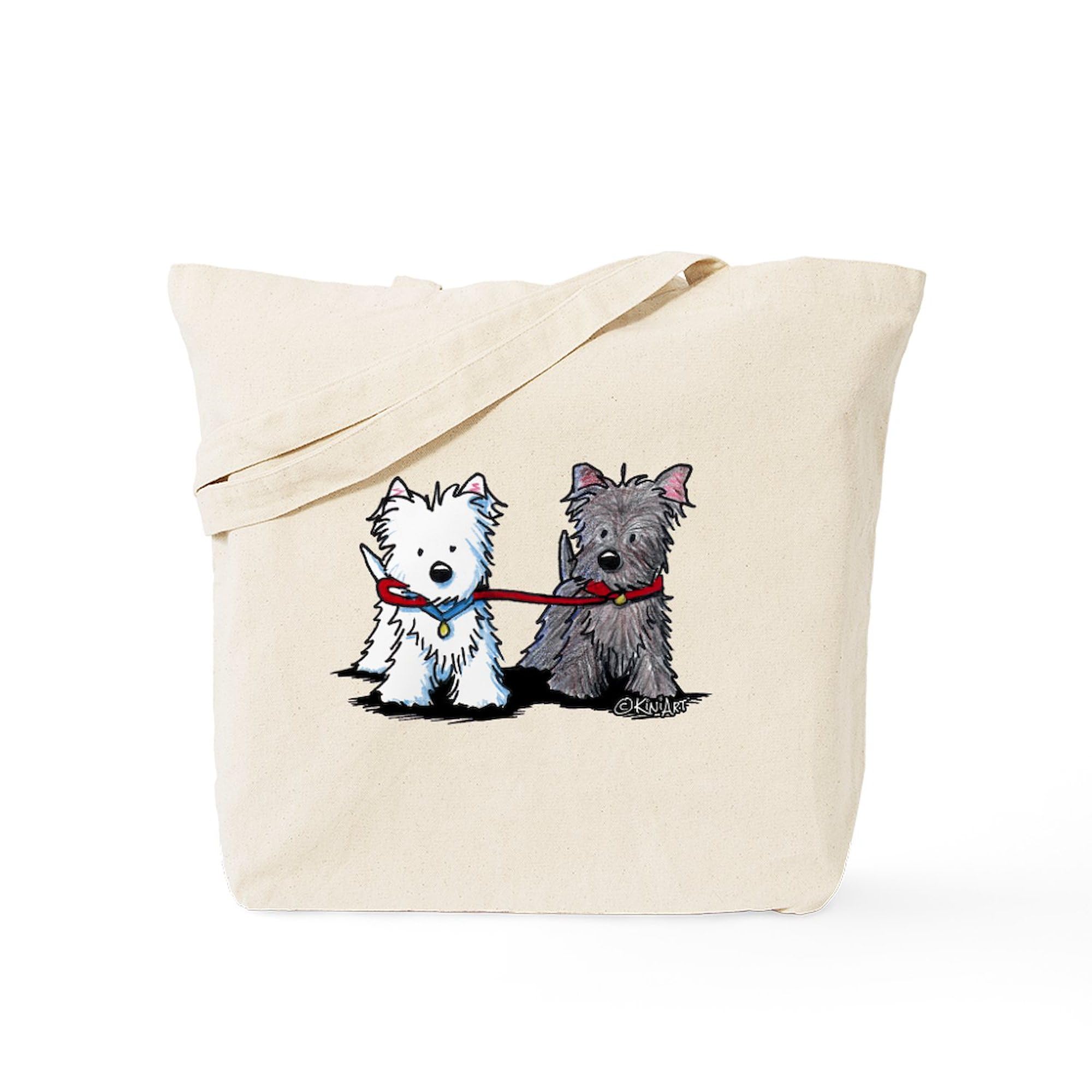 CafePress Terrier Walking Buddies Tote Bag Canvas Tote Shopping Bag