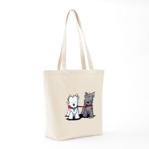 CafePress Terrier Walking Buddies Tote Bag Canvas Tote Shopping Bag