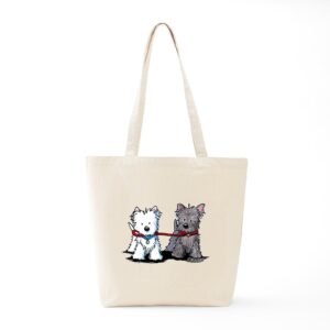 CafePress Terrier Walking Buddies Tote Bag Canvas Tote Shopping Bag