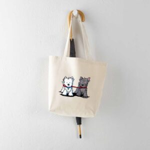 CafePress Terrier Walking Buddies Tote Bag Canvas Tote Shopping Bag