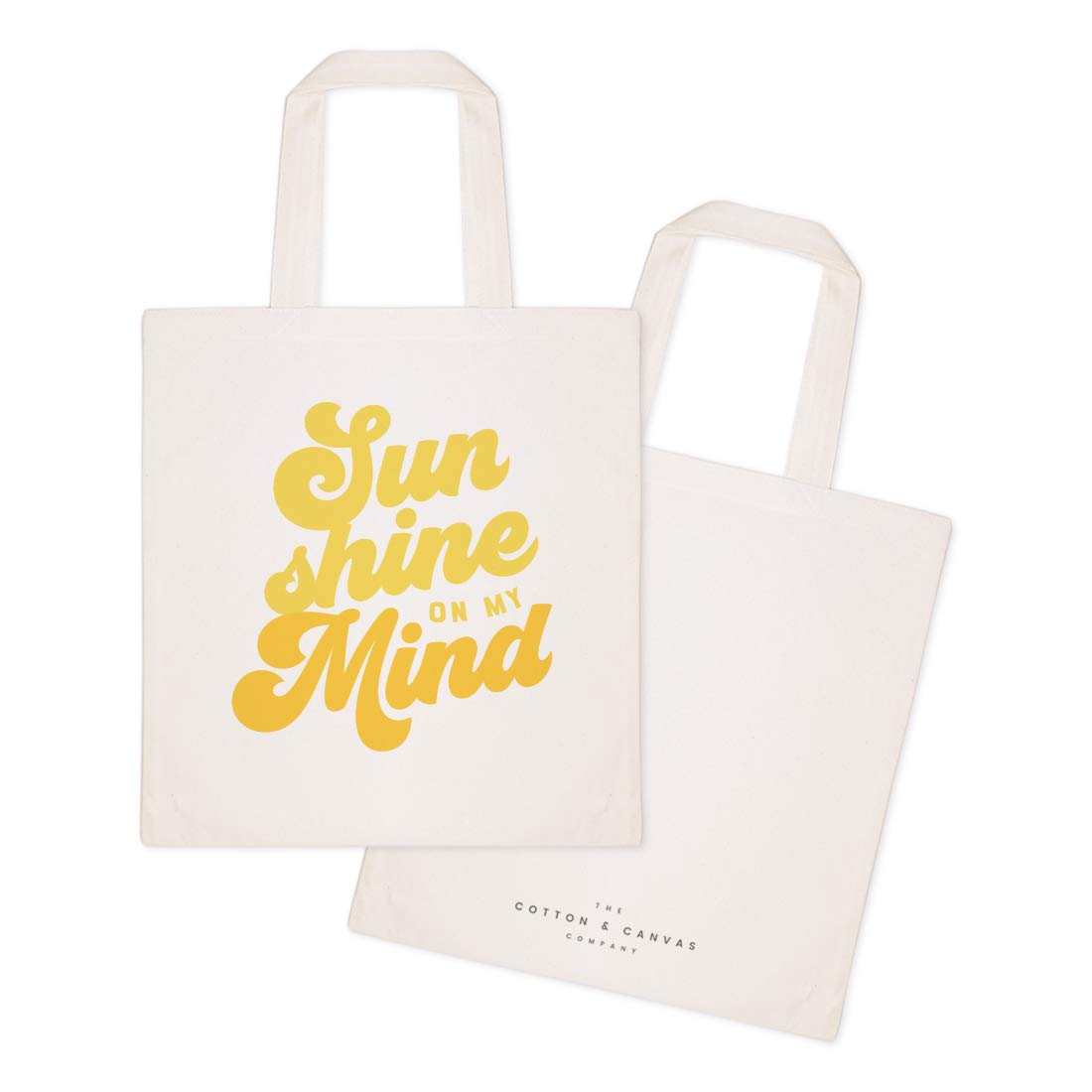 The Cotton & Canvas Co. Sun Shine on My Mind Summer Beach Bag, Swim Bag, Shopping and Travel Reusable Shoulder Tote and Handbag