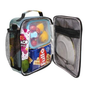 Sunflower Horse Lunch Box for Girls, Insulated Lunch Bag Kids Cooler Freezable Shoulder Strap for School Office