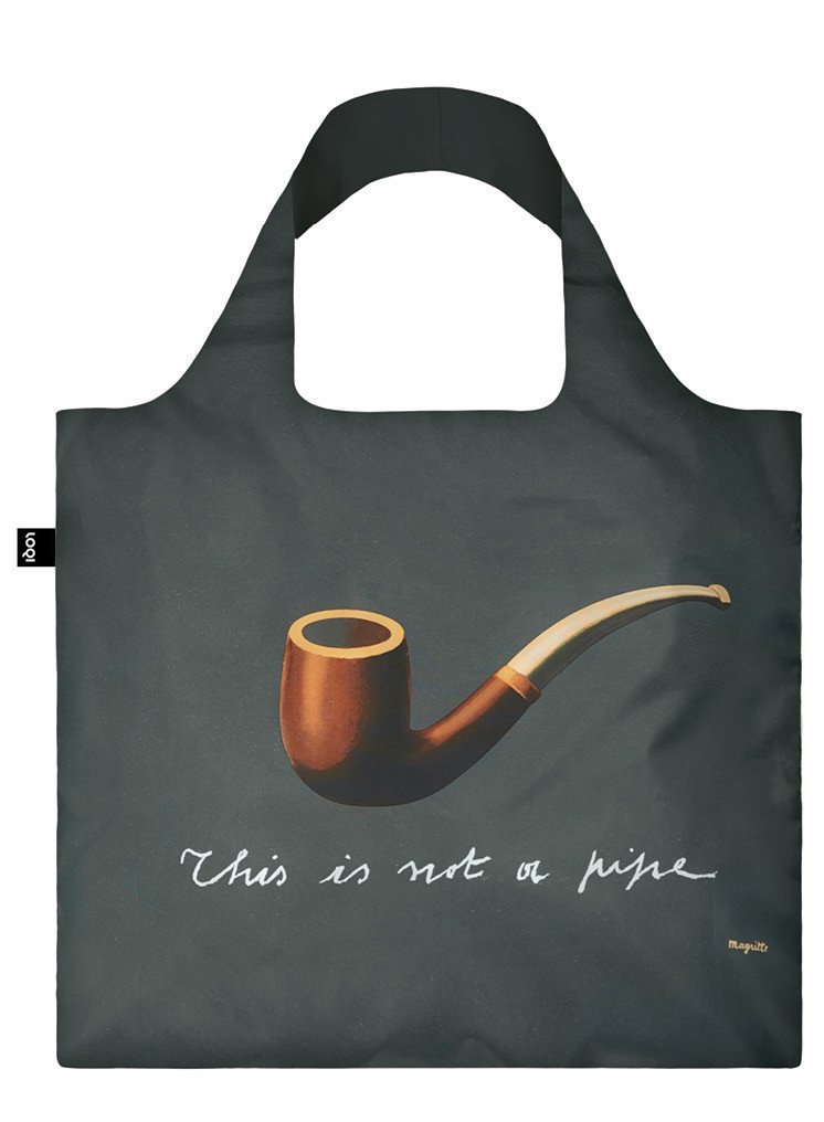 LOQI MUSEUM RENÉ MAGRITTE The Treachery of Images Tote Bag, One Size