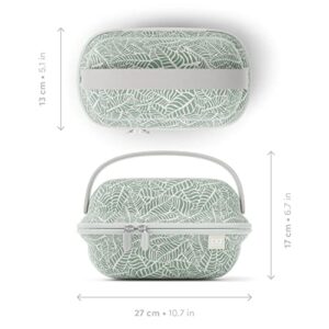 monbento - Insulated Lunch Bag MB Cocoon Jungle - Work Lunch Packing - Keeps Food Hot/Cold - Can Contain a Bento Box + A Cutlery Set - BPA Free - Food Grade Safe - Nature Pattern - Green