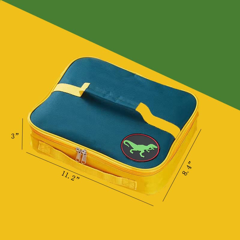 HT HONOR . TRUST Dinosaur Lunch Box, Kids Insulated Small Lunch Bag For Boys, Lunch Boxes For School