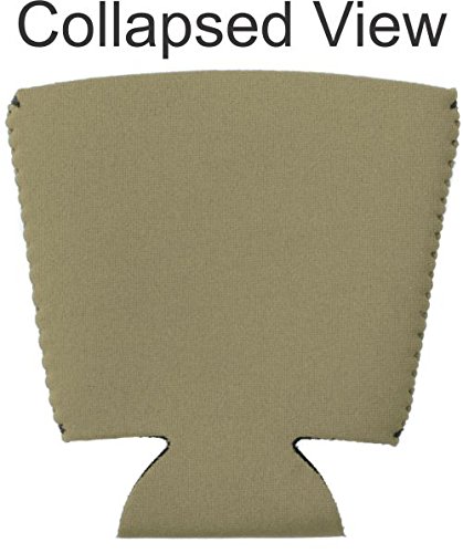 Blank Neoprene Party Cup Coolie (2 Pack, Khaki)