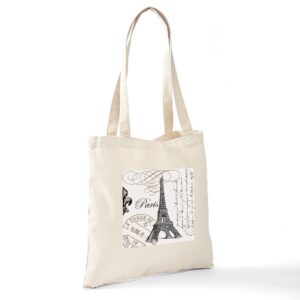 CafePress Vintage Paris Eiffel Tower Tote Bag Canvas Tote Shopping Bag