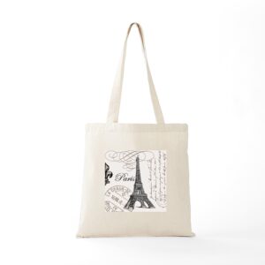 CafePress Vintage Paris Eiffel Tower Tote Bag Canvas Tote Shopping Bag