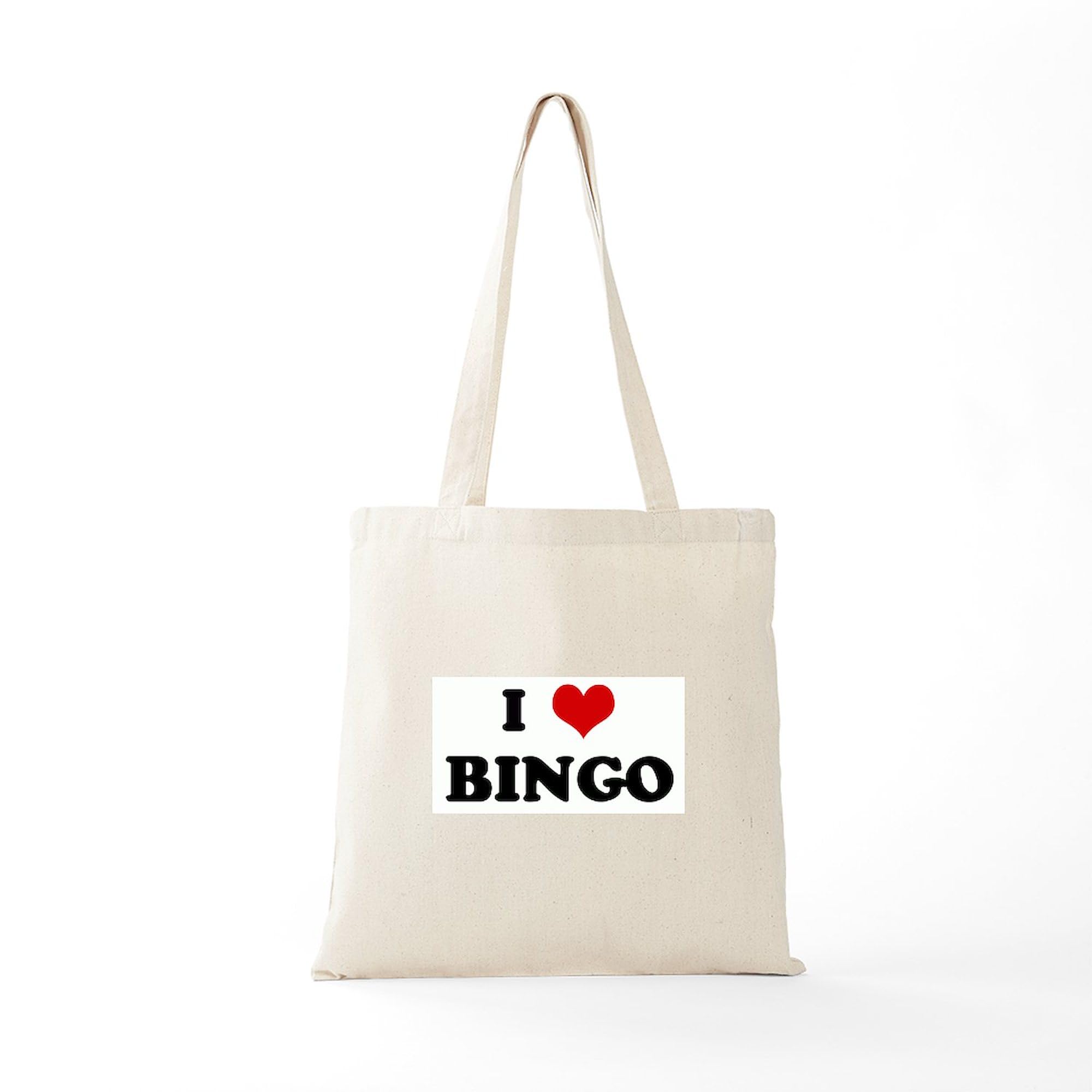 CafePress I Love BINGO Tote Bag Canvas Tote Shopping Bag