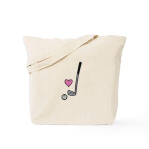 cafepress heart golf ball tote bag canvas tote shopping bag