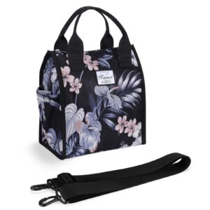 Kamo Lunch Bags for Women Insulated Lunch Tote Bag Lunchbox Container for Work Travel Beach Adjustable Shoulder Strap