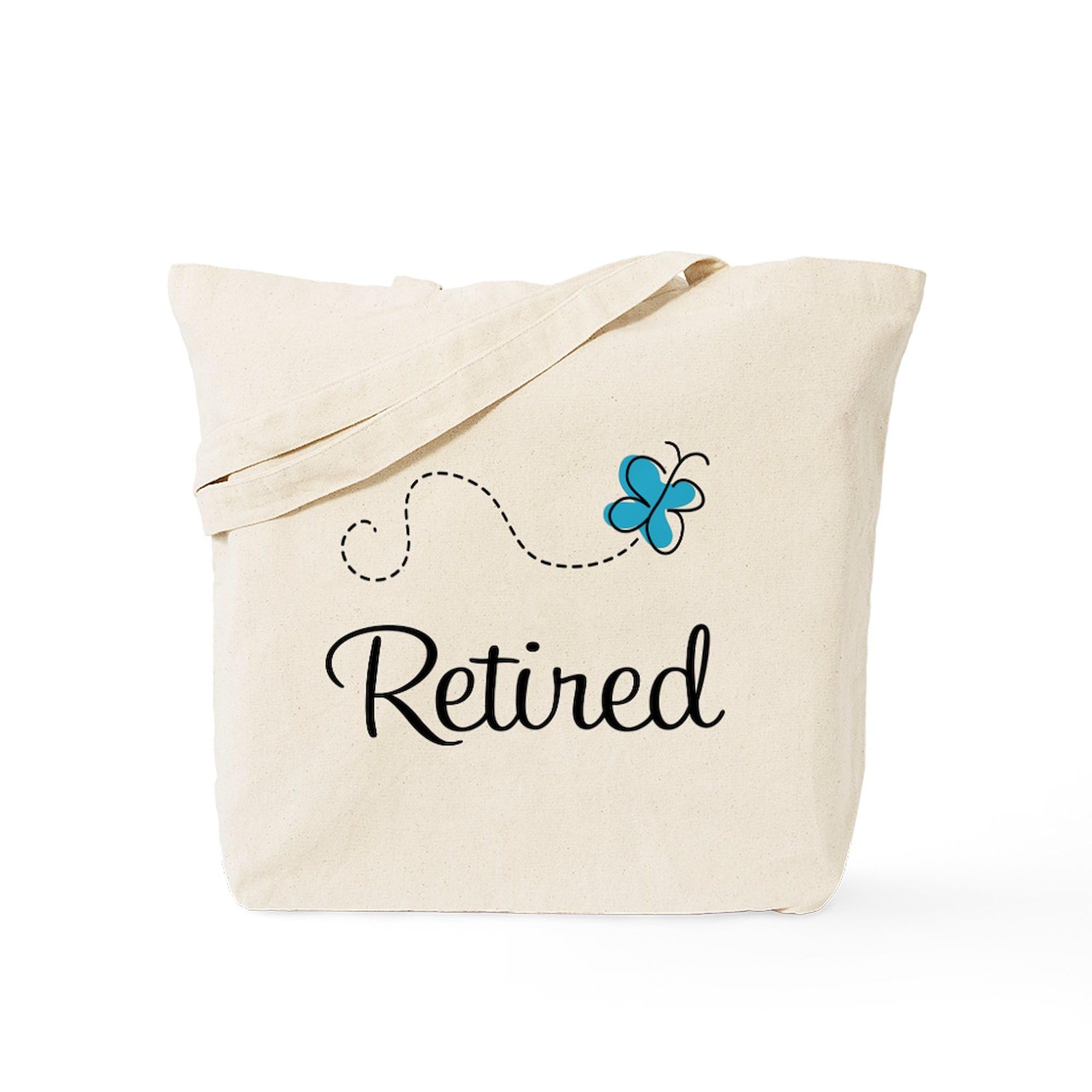 CafePress Pretty Retired Retirement Tote Bag Canvas Tote Shopping Bag