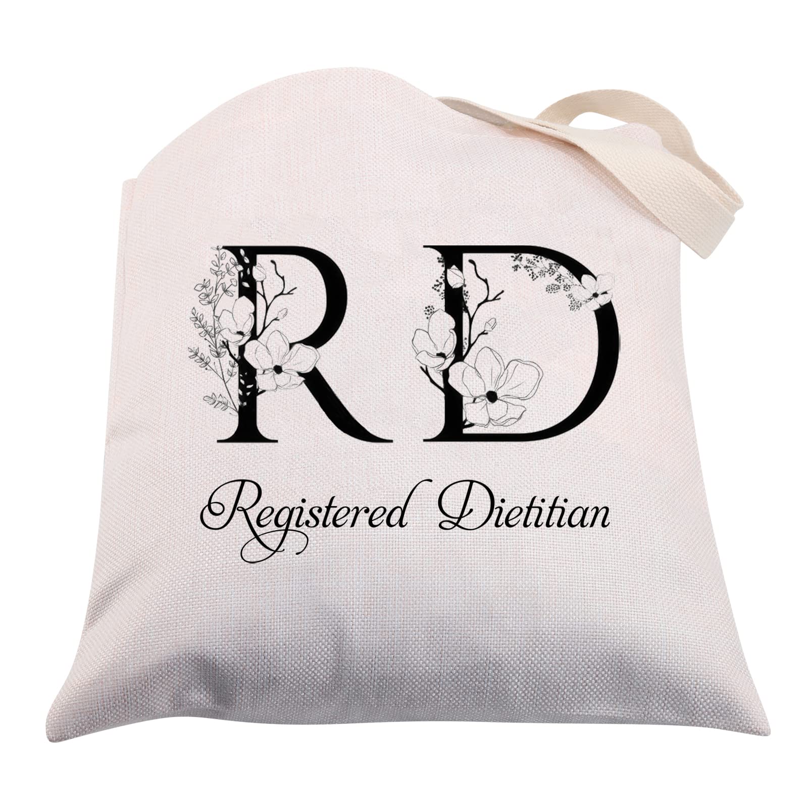 CMNIM Registered Dietitian Gifts RD Dietitian Tote Bag Dietitian Gifts for Women Nutritionist Tote Bag RD Dietitian Student Gifts (RD tote bag)