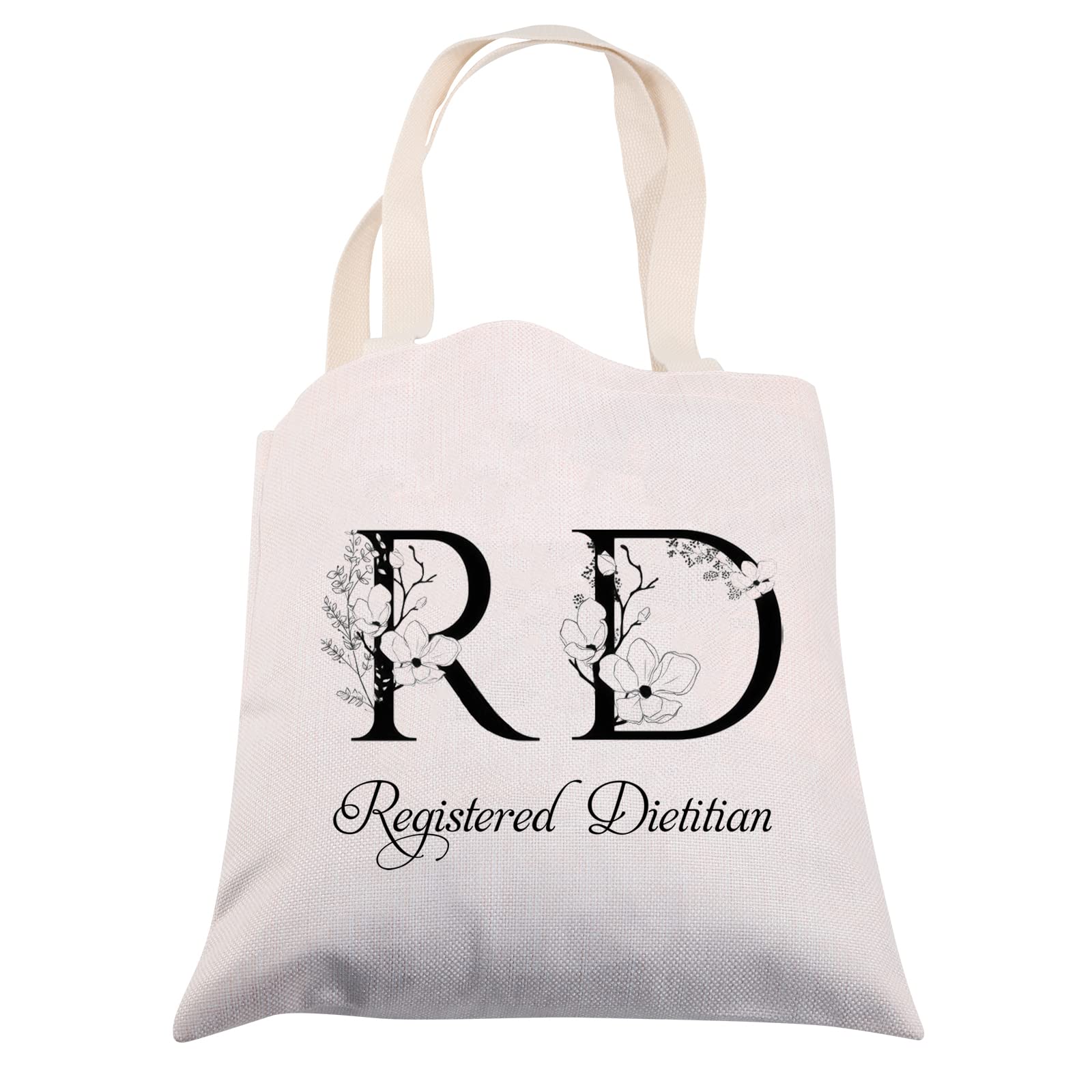 CMNIM Registered Dietitian Gifts RD Dietitian Tote Bag Dietitian Gifts for Women Nutritionist Tote Bag RD Dietitian Student Gifts (RD tote bag)