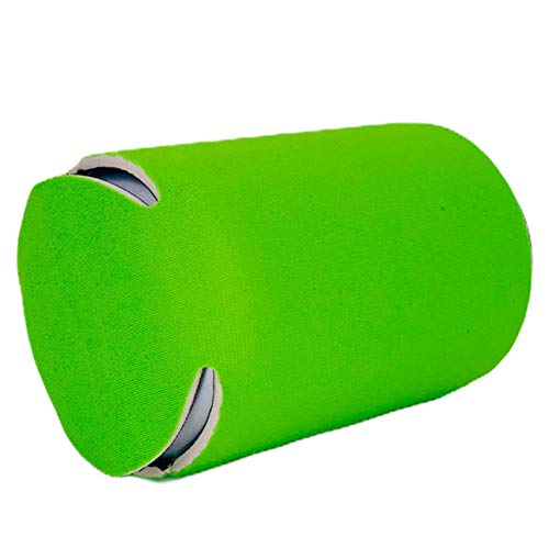 Middle Finger Collapsible Can Coolie (Bright Green)