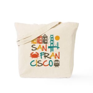 cafepress san francisco tote bag canvas tote shopping bag