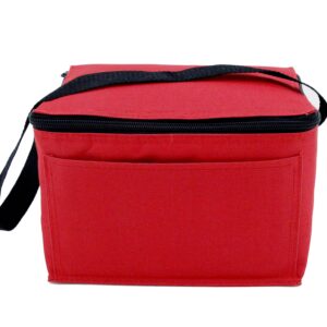 Everyday Super Insulated Lunch Cooler/ 6 can Capacity Cooler/Beverages Cooler (Red)