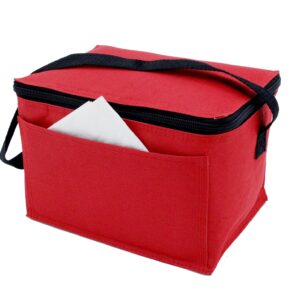 Everyday Super Insulated Lunch Cooler/ 6 can Capacity Cooler/Beverages Cooler (Red)