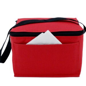 Everyday Super Insulated Lunch Cooler/ 6 can Capacity Cooler/Beverages Cooler (Red)