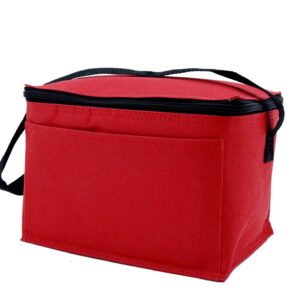 Everyday Super Insulated Lunch Cooler/ 6 can Capacity Cooler/Beverages Cooler (Red)