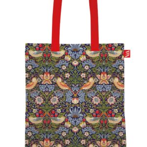 Museums & Galleries V&A (Victoria & Albert) Museum Strawberry Thief by William Morris Organic Cotton Canvas Tote Bag