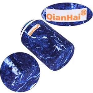 QianHai 12Oz Standard Can Cooler Sleeves for Drinks & Beer Cans Soft Neoprene Can Covers Insulated for Fluid Energy Regular Cans (Bluewave 3pcs)