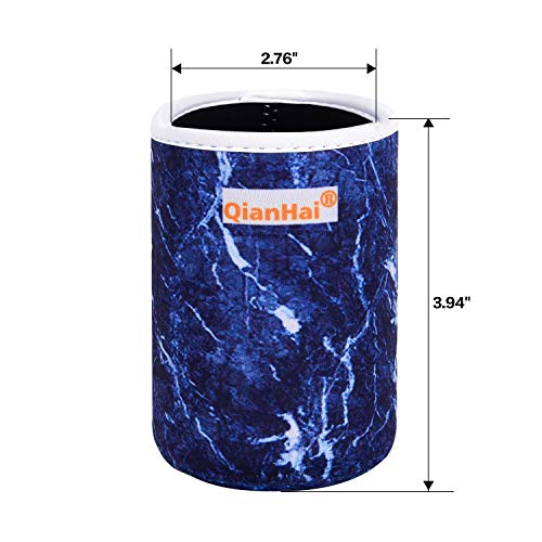 QianHai 12Oz Standard Can Cooler Sleeves for Drinks & Beer Cans Soft Neoprene Can Covers Insulated for Fluid Energy Regular Cans (Bluewave 3pcs)