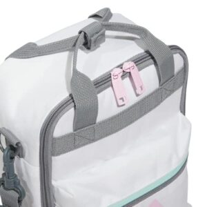 adidas Squad Insulated Lunch Bag, White/Orchid Fusion Purple, One Size