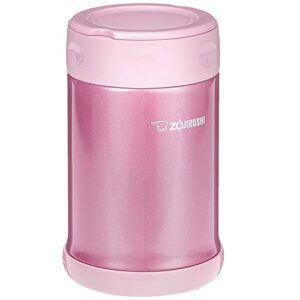 zojirushi stainless steel food jar, 16.9-ounce, pink