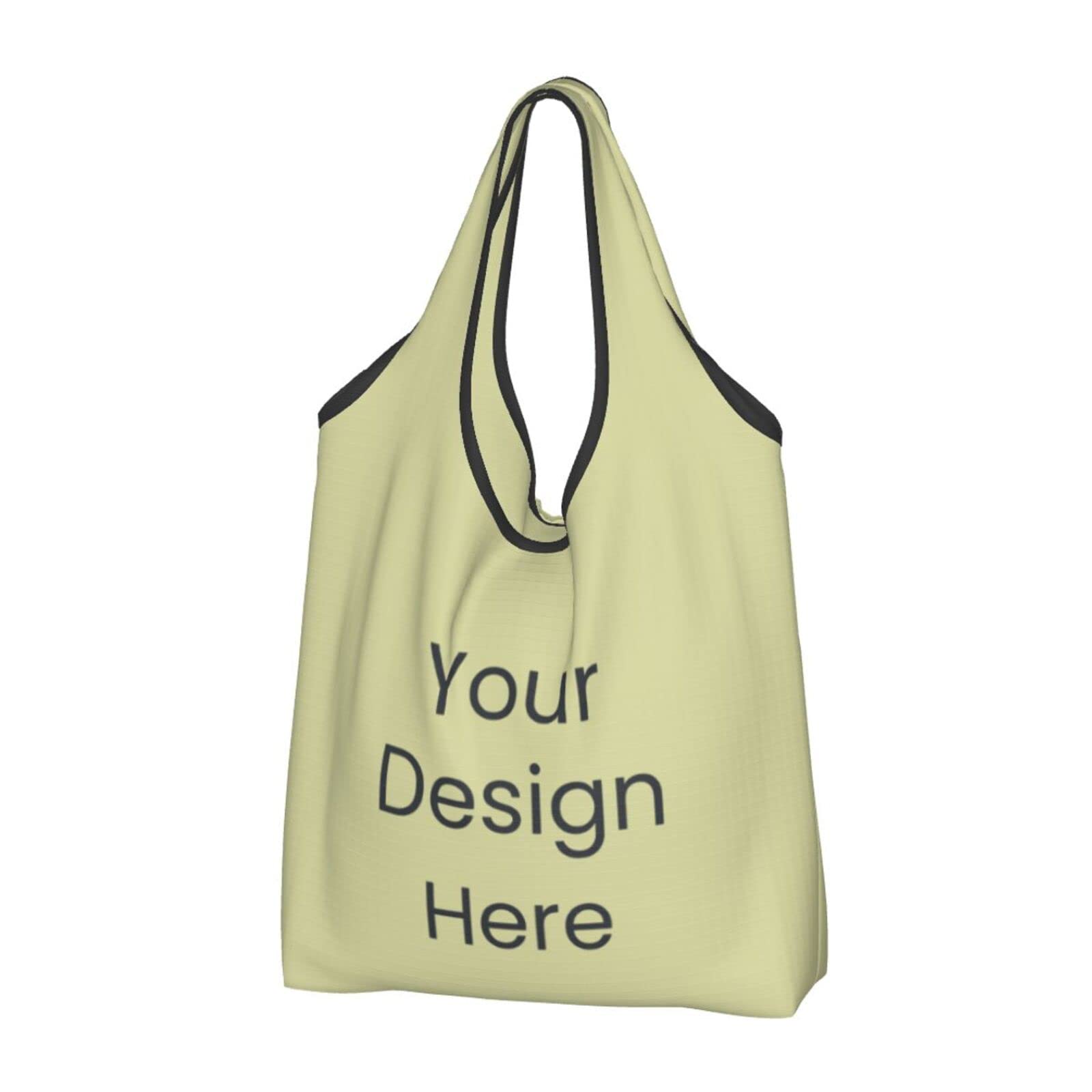 Custom Tote Bags Personalized Shopping Tote Bag Design Your Own Text/logo/photo For Women Men Unisex Design Your Own Tote Bag For Work Travel Business Shopping