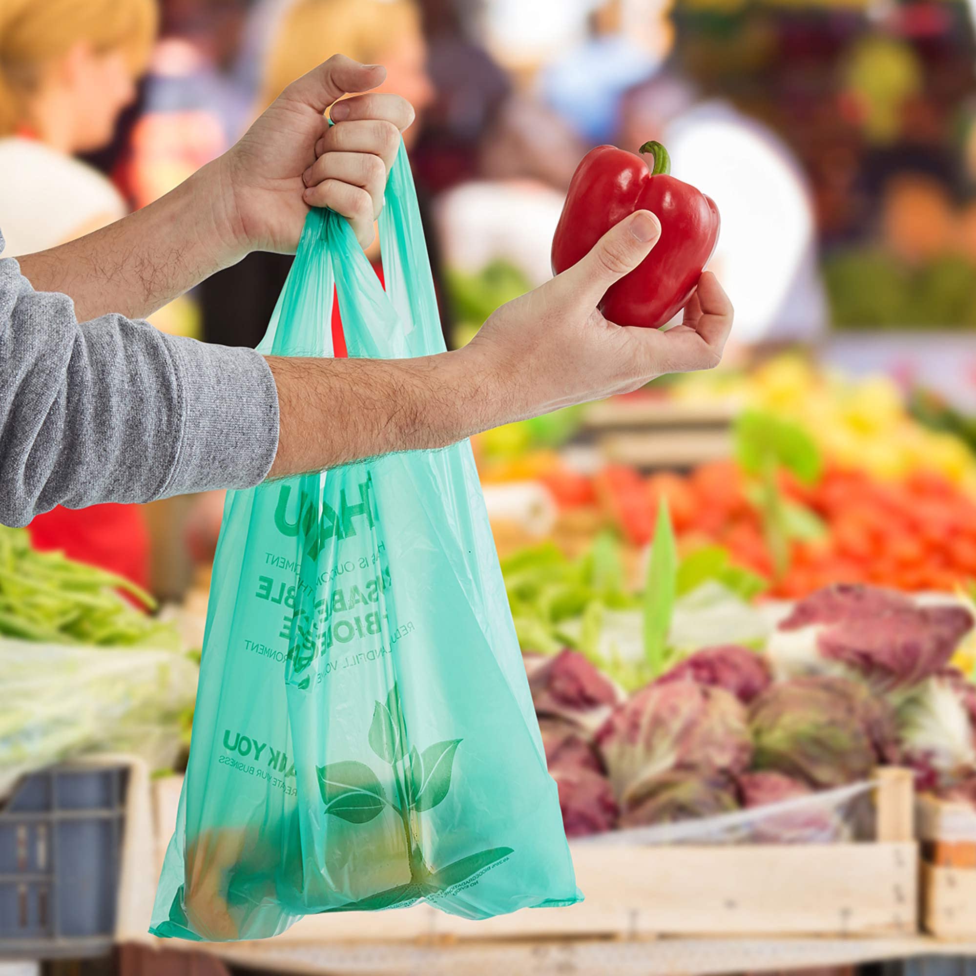 Biodegradable Bags Biodegradable Plastic Bags Compostable Plastic Bags Bio Bags Eco Friendly Plastic Bags Green Biodegradable Bags Pack of 200