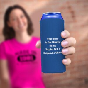 Wedding Party Supplies Any Text Custom Coolie 24-Pack Personalized Ultra Slim Can Coolies Twilight