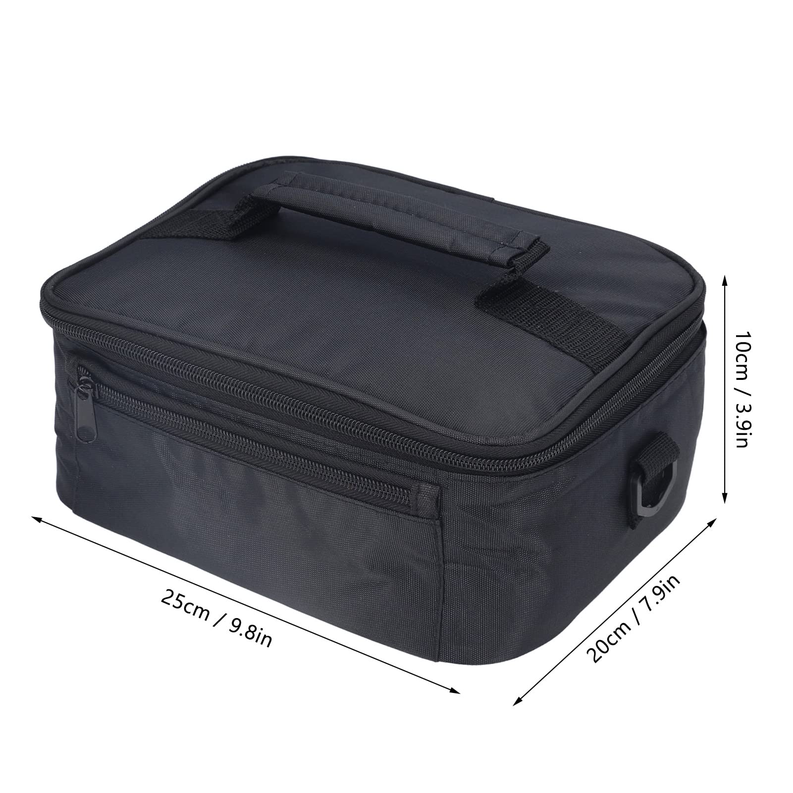 YOUTHINK Heating Lunch Bag, Food Warmer Portable Food Warmer Lunch Box Insulation Heating Electronic Food Pack for Trip Outdoor Traveling(Black)