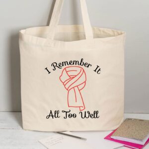 TOBGB Album Tote Bag Lyrics Gift Music Lover Gift Song Lyrics Gift Singer's Merchandise Remember The Scarf Gift Album Inspired Gift Music Lover Bag (Remember It tote)