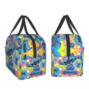 LLTAO Cute Cartoon Lunch Bag for Boy and Girls,Insulated Lunch Box Waterproof Reusable Tote Bag for Work/Office/Outdoor