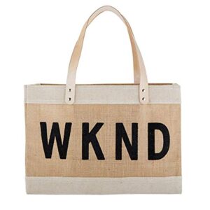 santa barbara design studio hold everything market tote, 17" x 12", wknd