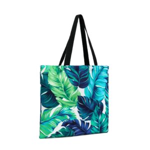 Baocool Canvas Tote Bags,2 Pcs Tote Bags Multi-Purpose Reusable Canvas Bags Use For Grocery Bags,Shopping Bags,Beach Bags (Beautiful Beauty)